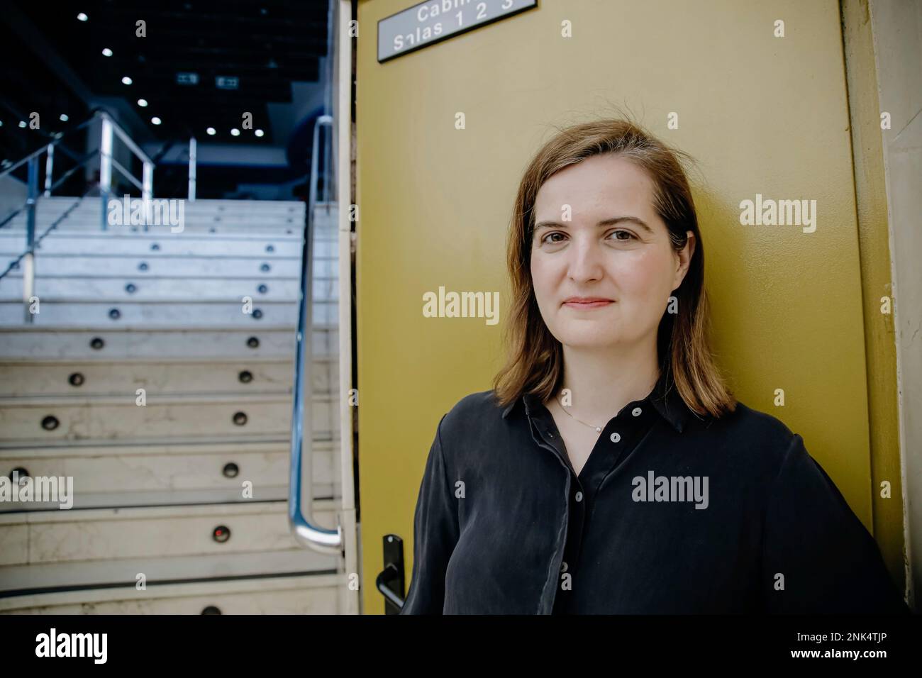 The author of the novel 'El Comensal', Gabriela Ybarra, poses for ...