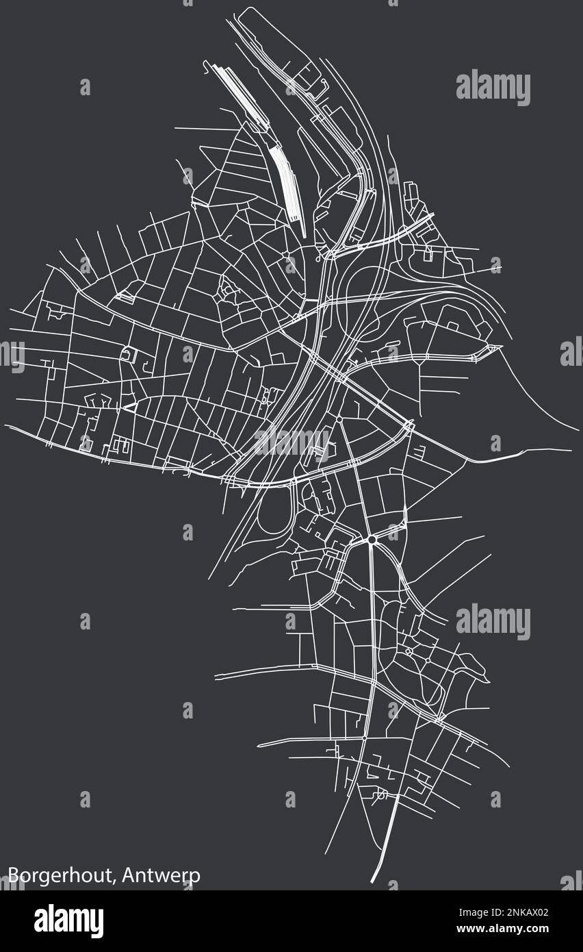Cartina stradale anversa Immagini Vettoriali Stock - Alamy