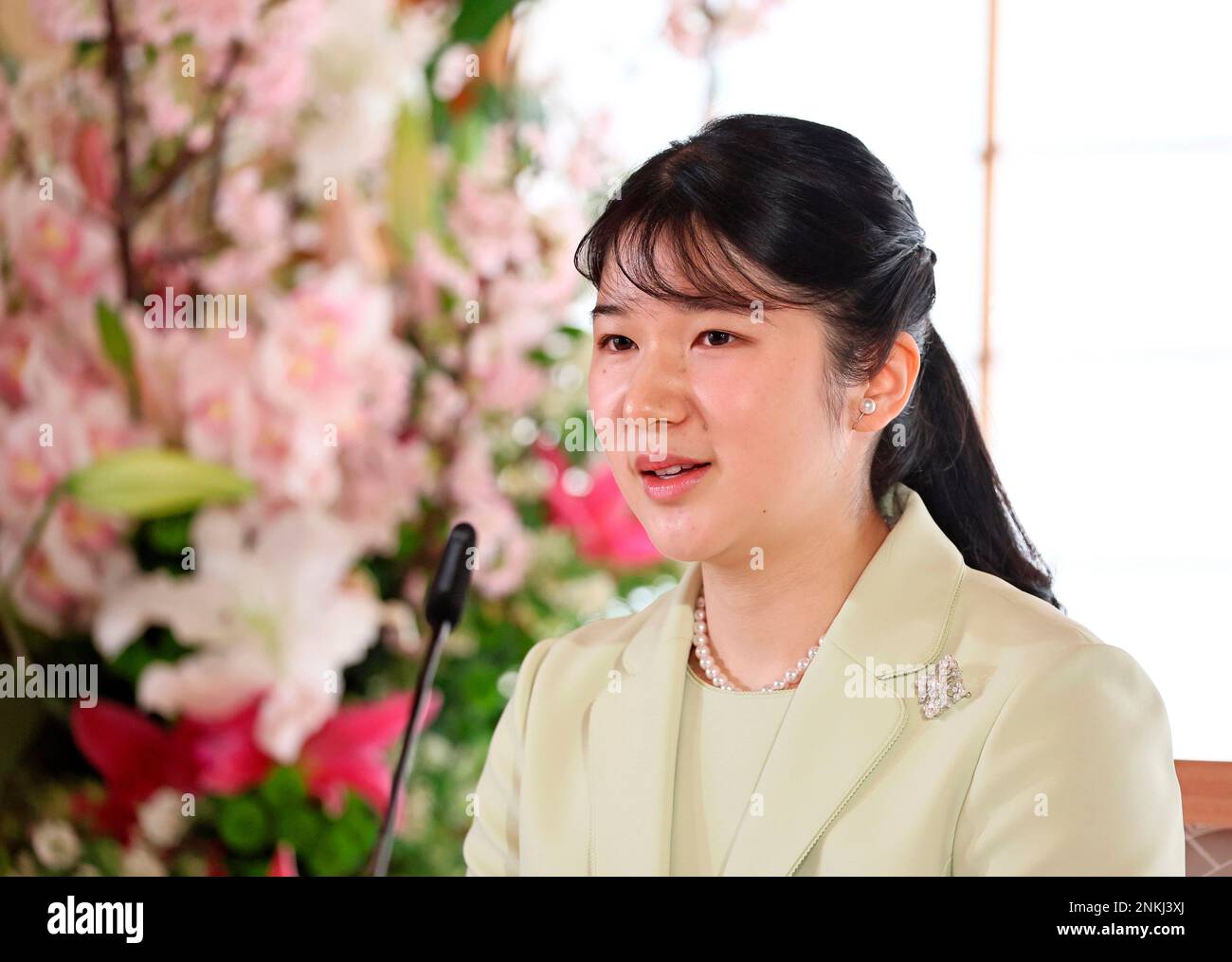 Japanese Princess Aiko (Princess Toshi / Toshinomiya), a daughter of ...