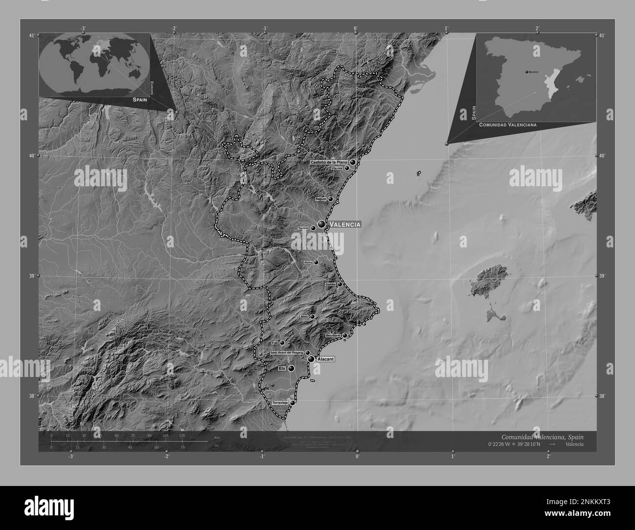 Mappa di gandia spagna immagini e fotografie stock ad alta risoluzione ...
