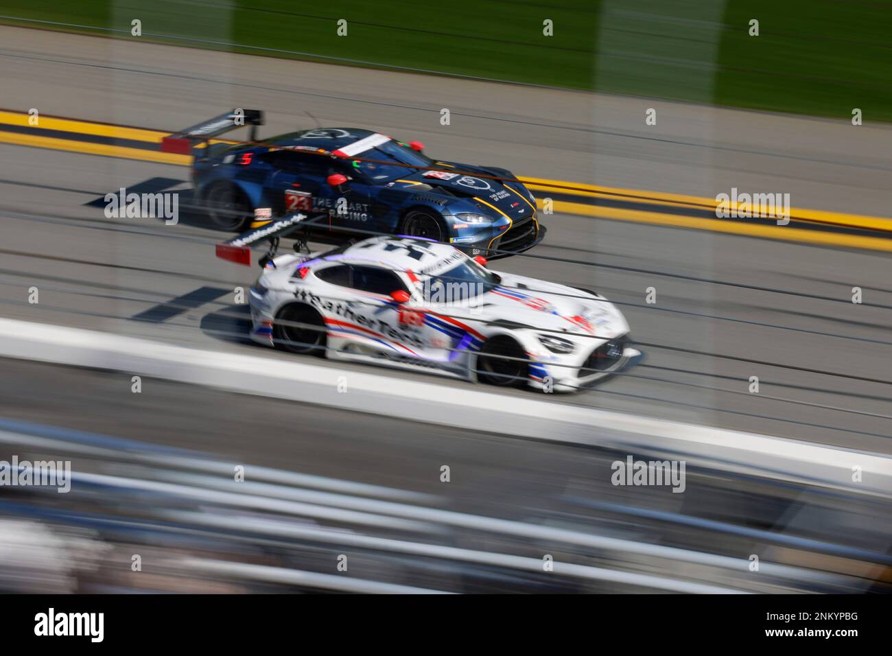 DAYTONA, FL - JANUARY 29: The #23 Heart of Racing Team Aston Martin ...