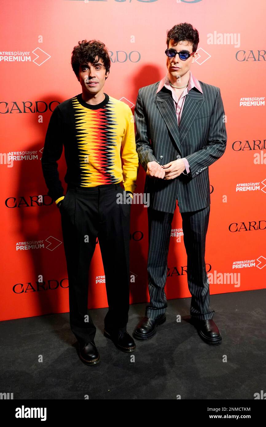 Javier Ambrossi and Javier Calvo attend the premiere of the new TV ...