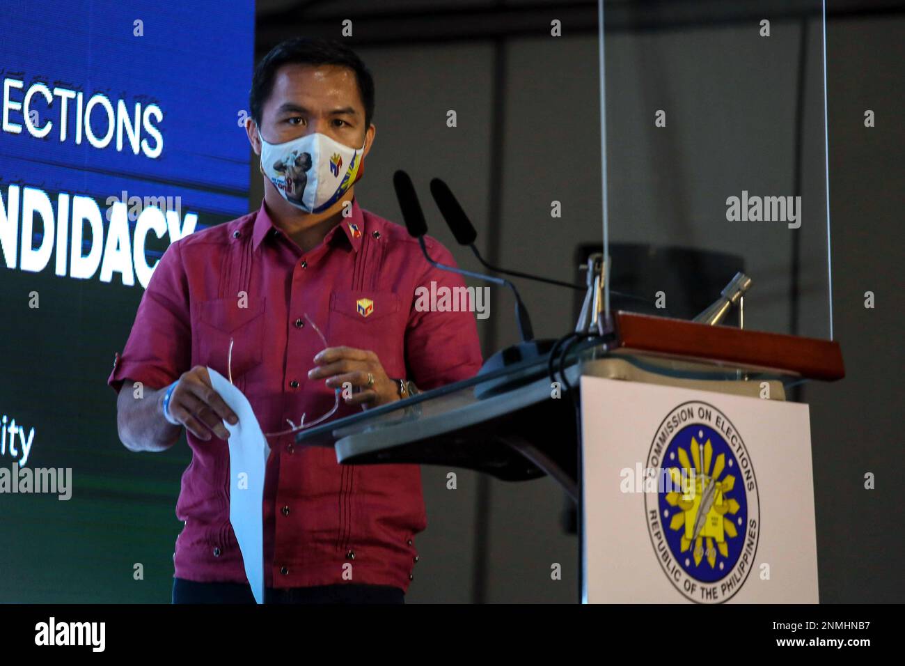Retired Filipino boxing star and senator Manny Pacquiao files his ...