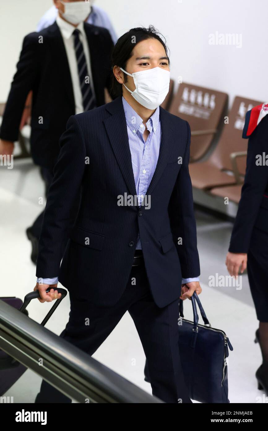 Kei Komuro, a college boy friend of Japan's Princess Mako, arrives at ...