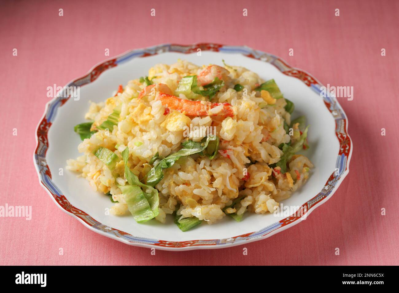 A picture taken on June 1, 2021 shows a dish of Chahan fried rice in ...