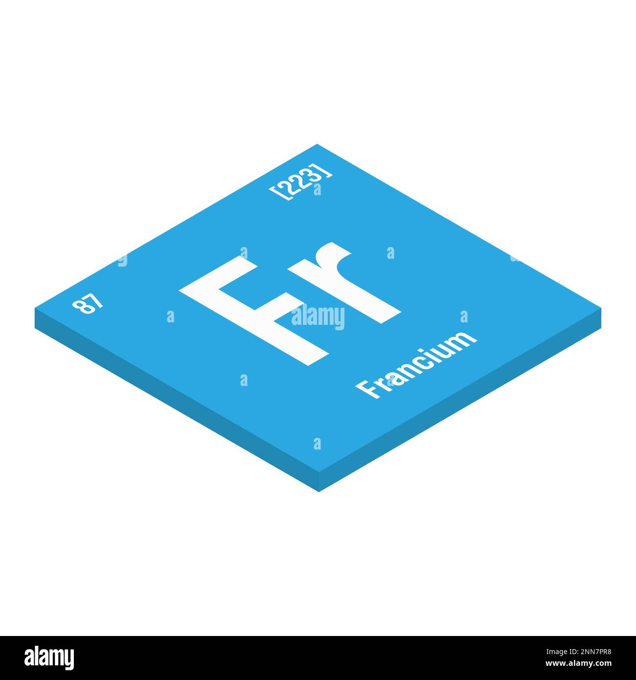 Flerovium, Fl, elemento tavola periodica con nome, simbolo, numero ...