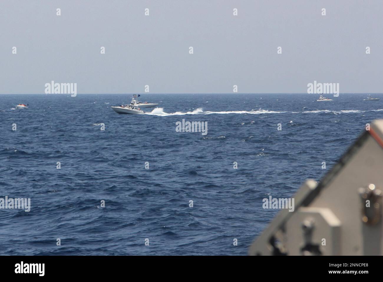 In this image provided by the U.S. Navy, an Iranian Islamic ...