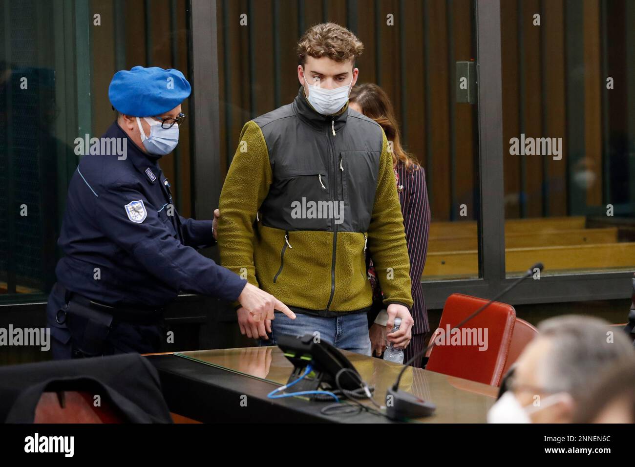 Gabriel Natale-Hjorth, from the United States, arrives for a hearing in ...