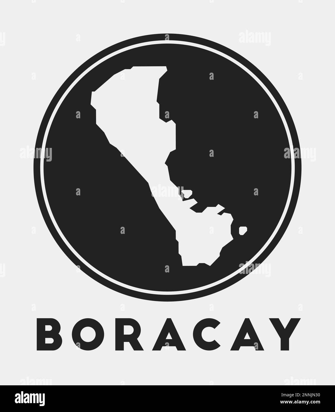 Mappa boracay Foto e Immagini Stock in Bianco e Nero - Alamy