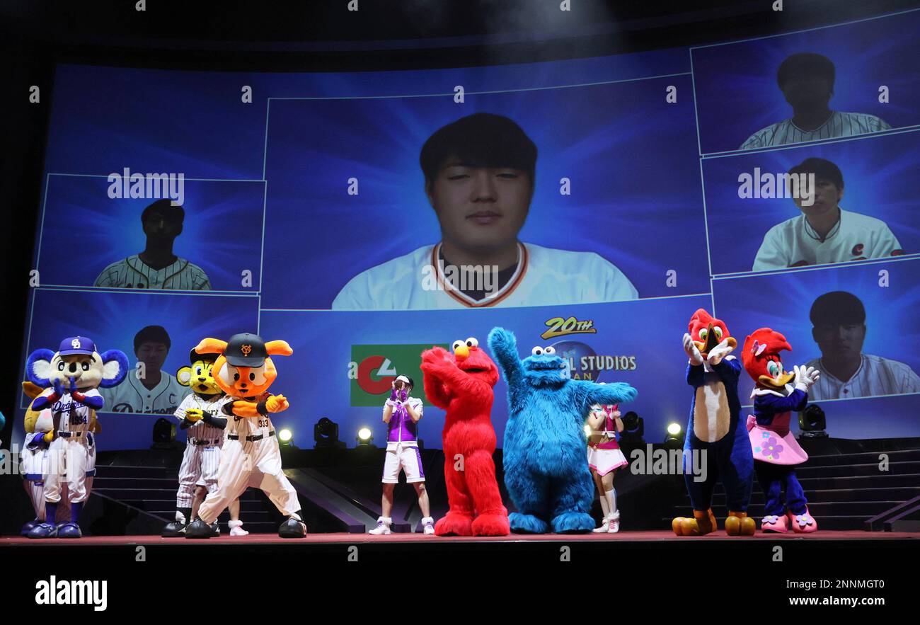 Mascots of Universal Studios Japan (USJ) and Japanese six professional ...