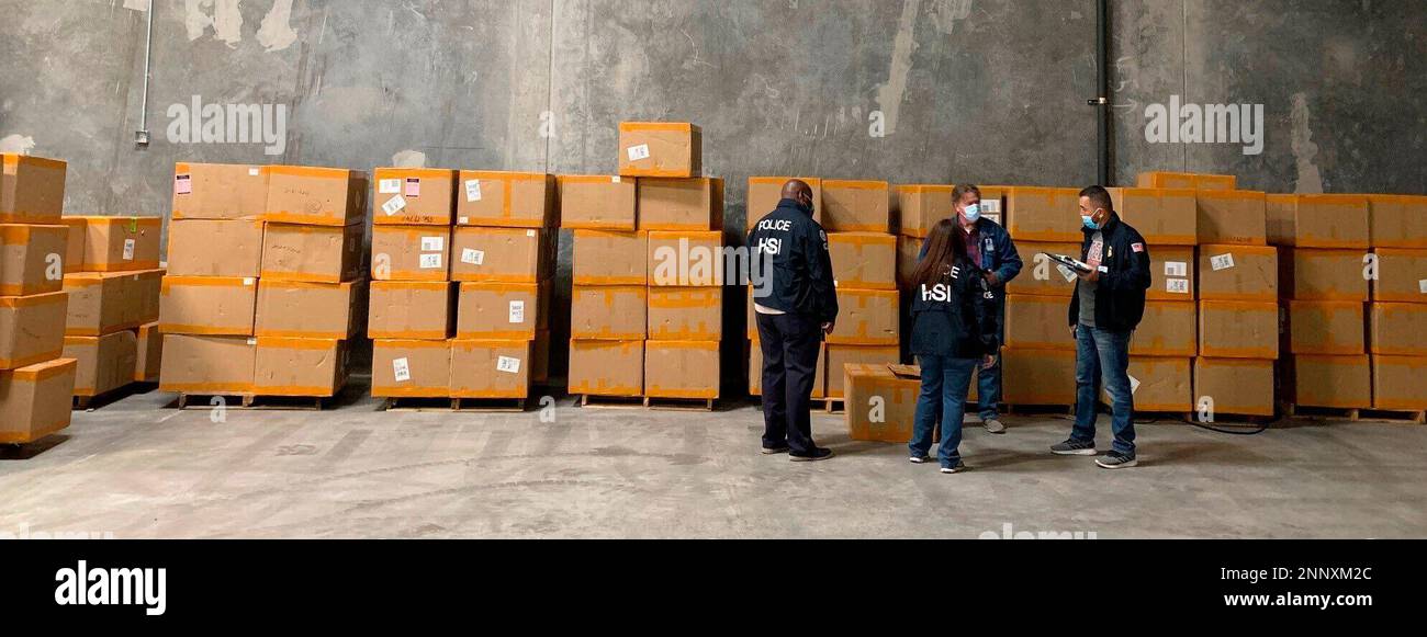 This December 2020, image provided by U.S. Immigration and Customs ...