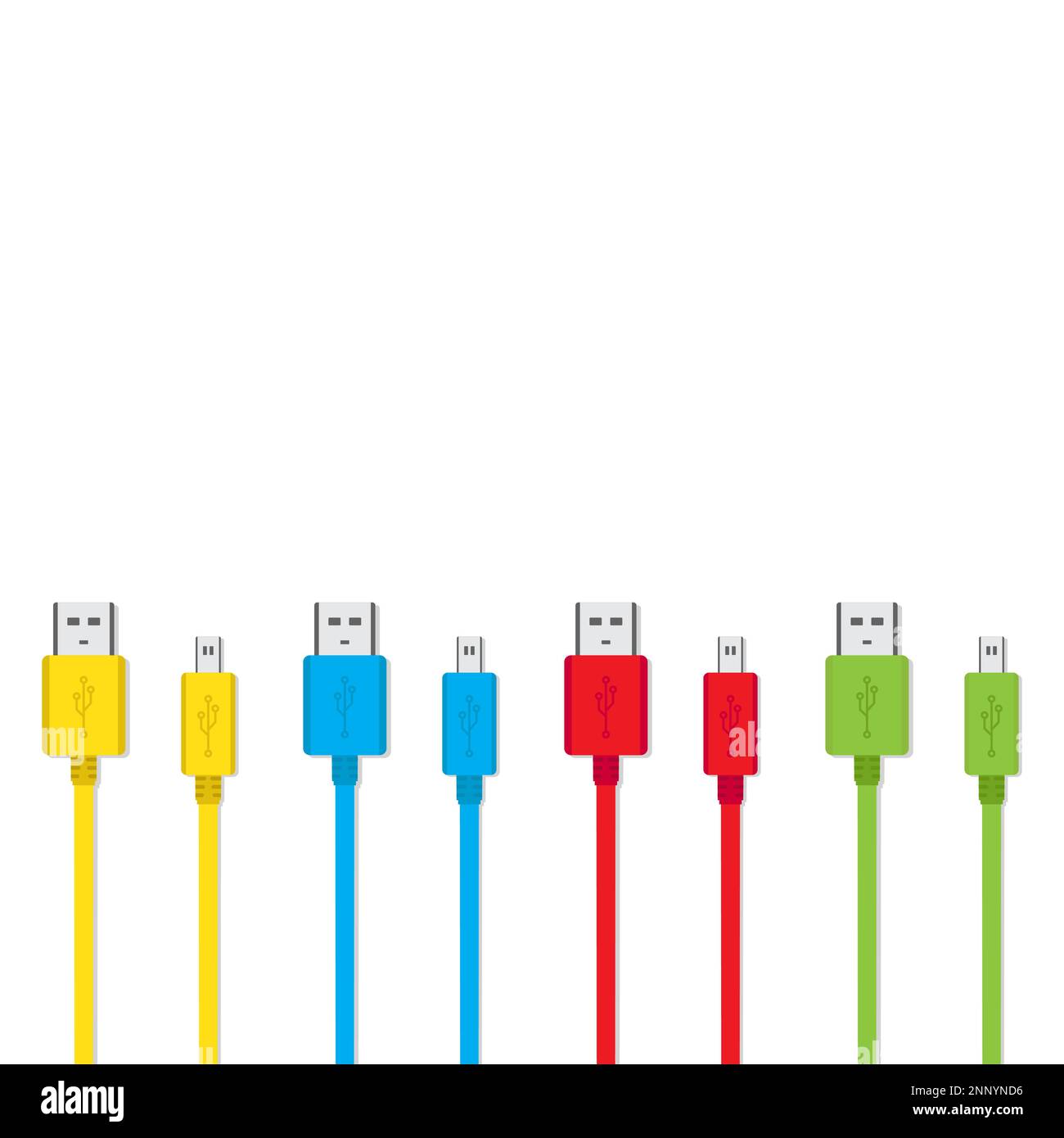 Colori porta usb Immagini Vettoriali Stock - Alamy