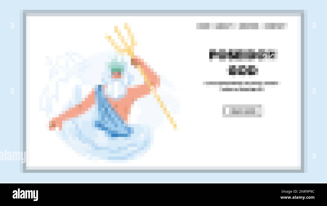 Greek god poseidon statue Immagini Vettoriali Stock - Alamy