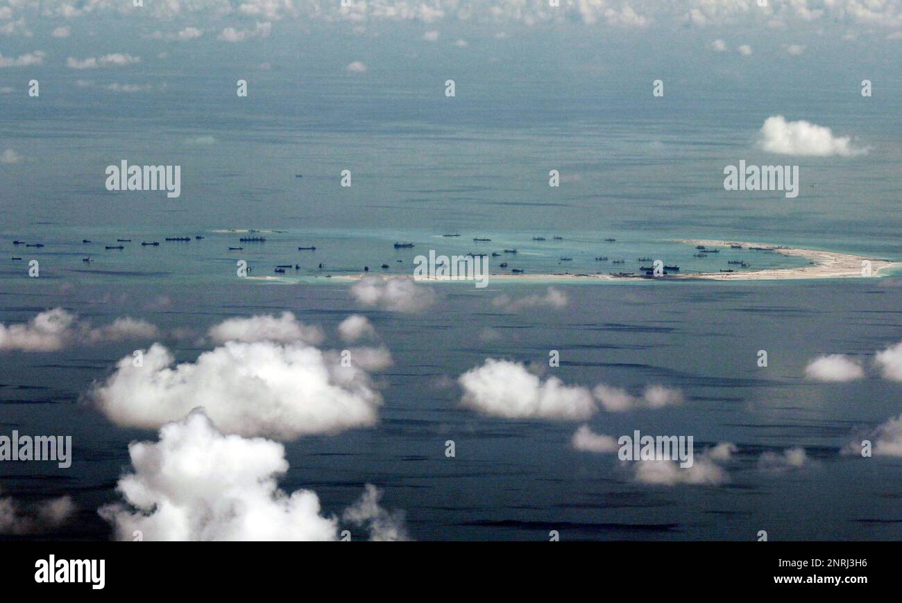 FILE - This May 11, 2015, file photo, shows land reclamation of ...