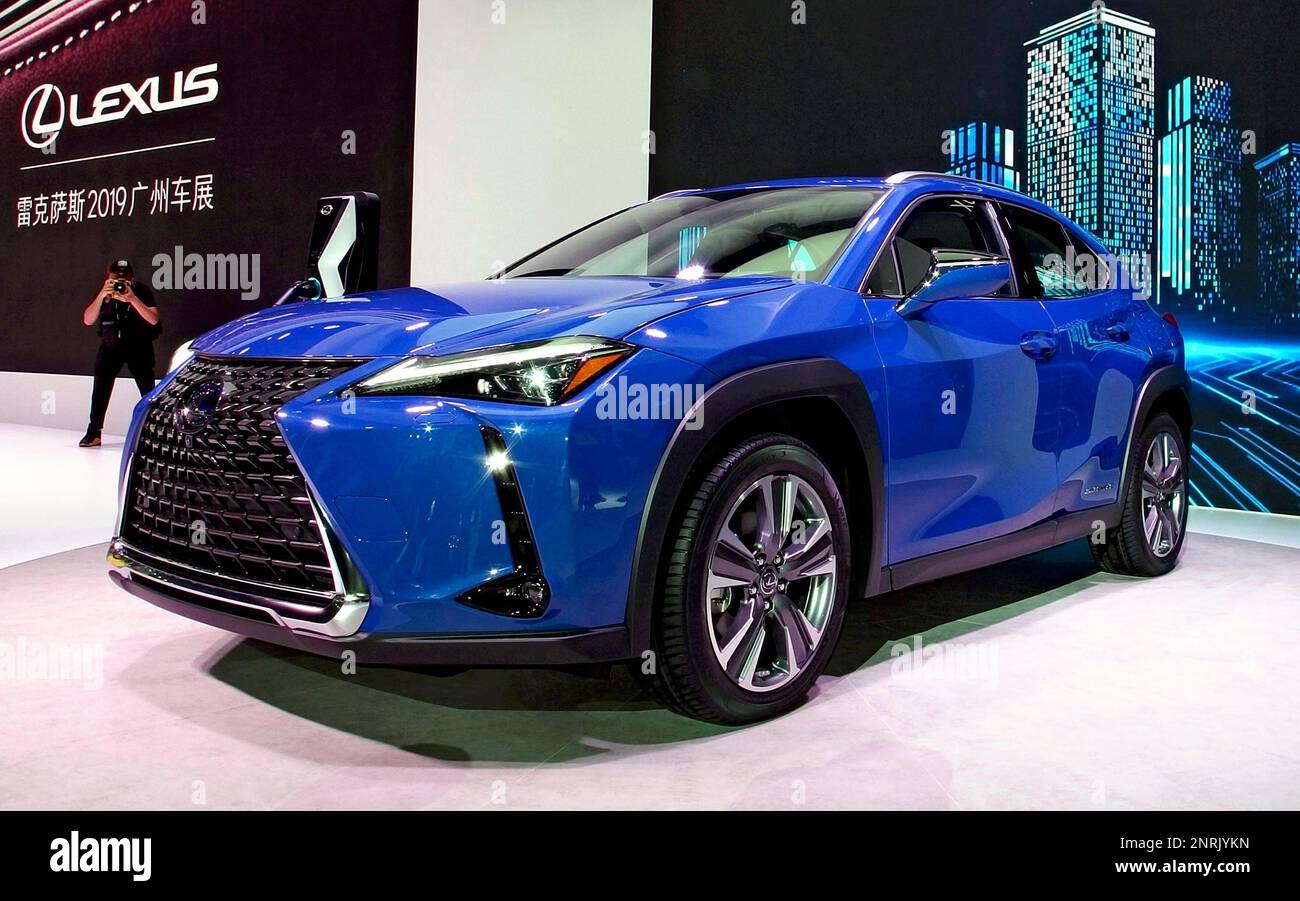 Toyota Motor Corp. unveils a new Lexus UX 300e, the first battery ...