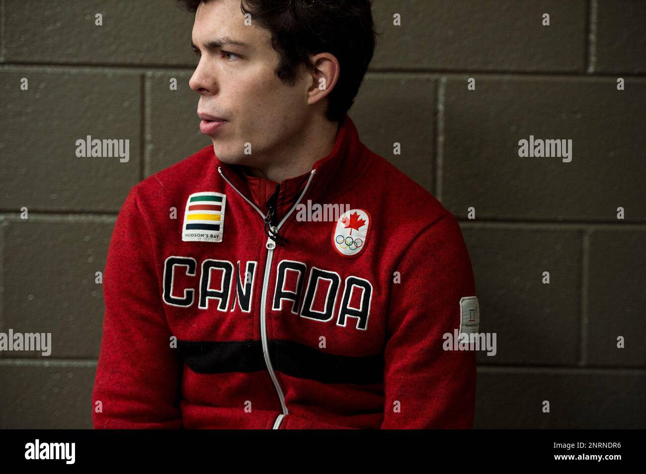 In this Oct. 30, 2019 photo, figure skater Keegan Messing sits at O ...