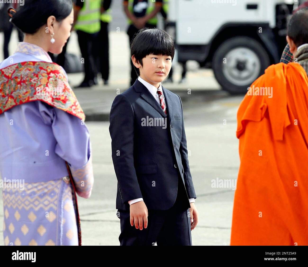 FILE: Japanese Prince Hisahito arrives at Paro International Airport in ...