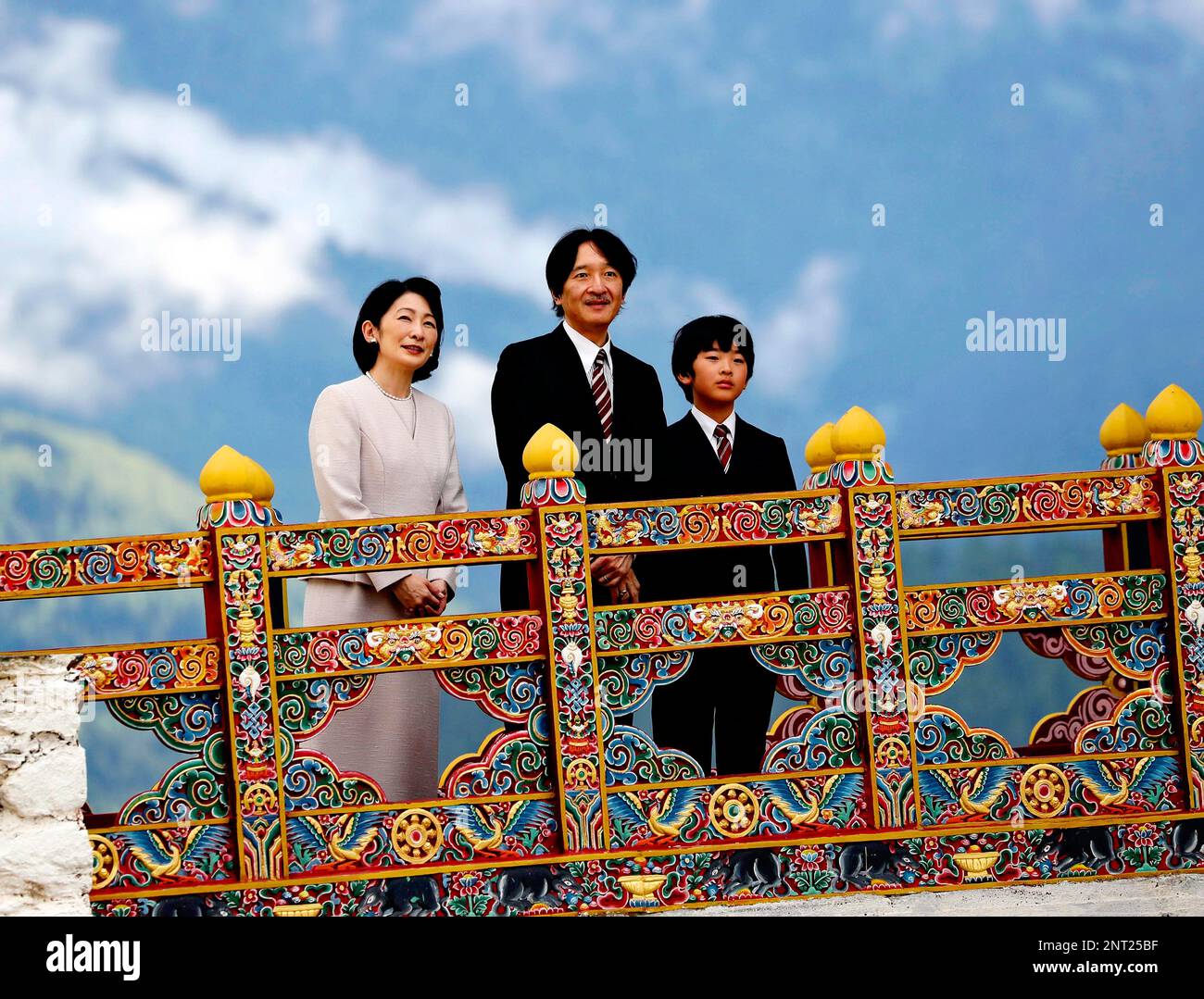 FILE: Japanese Prince Hisahito with his father Crown Prince Akishino ...