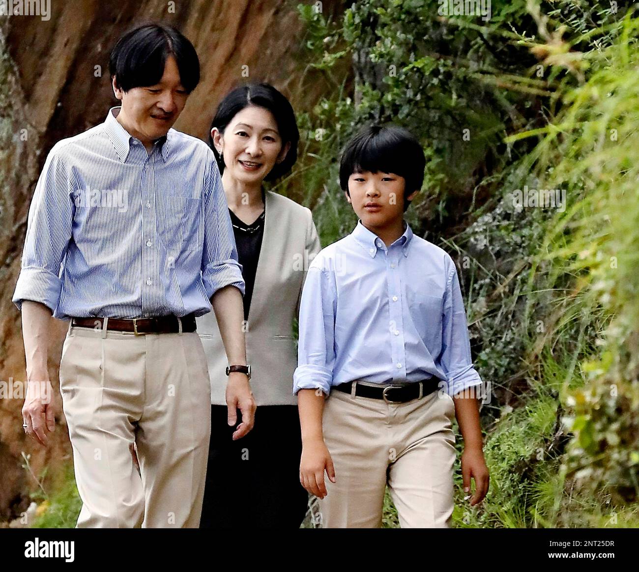 FILE: Japanese Prince Hisahito strolls at a mountain trail in Thimphu ...