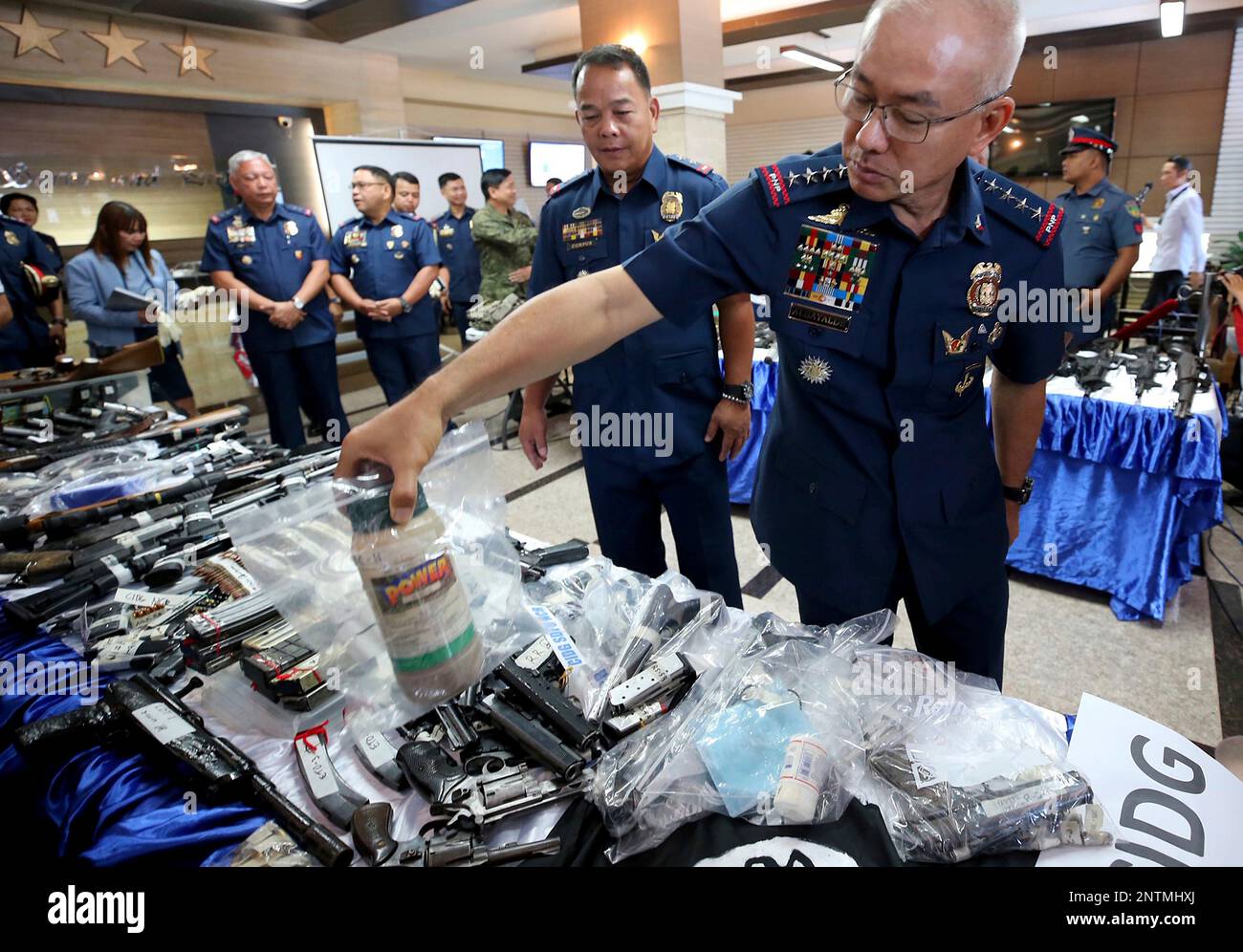 In this photo provided by the Philippine National Police, Chief of the ...