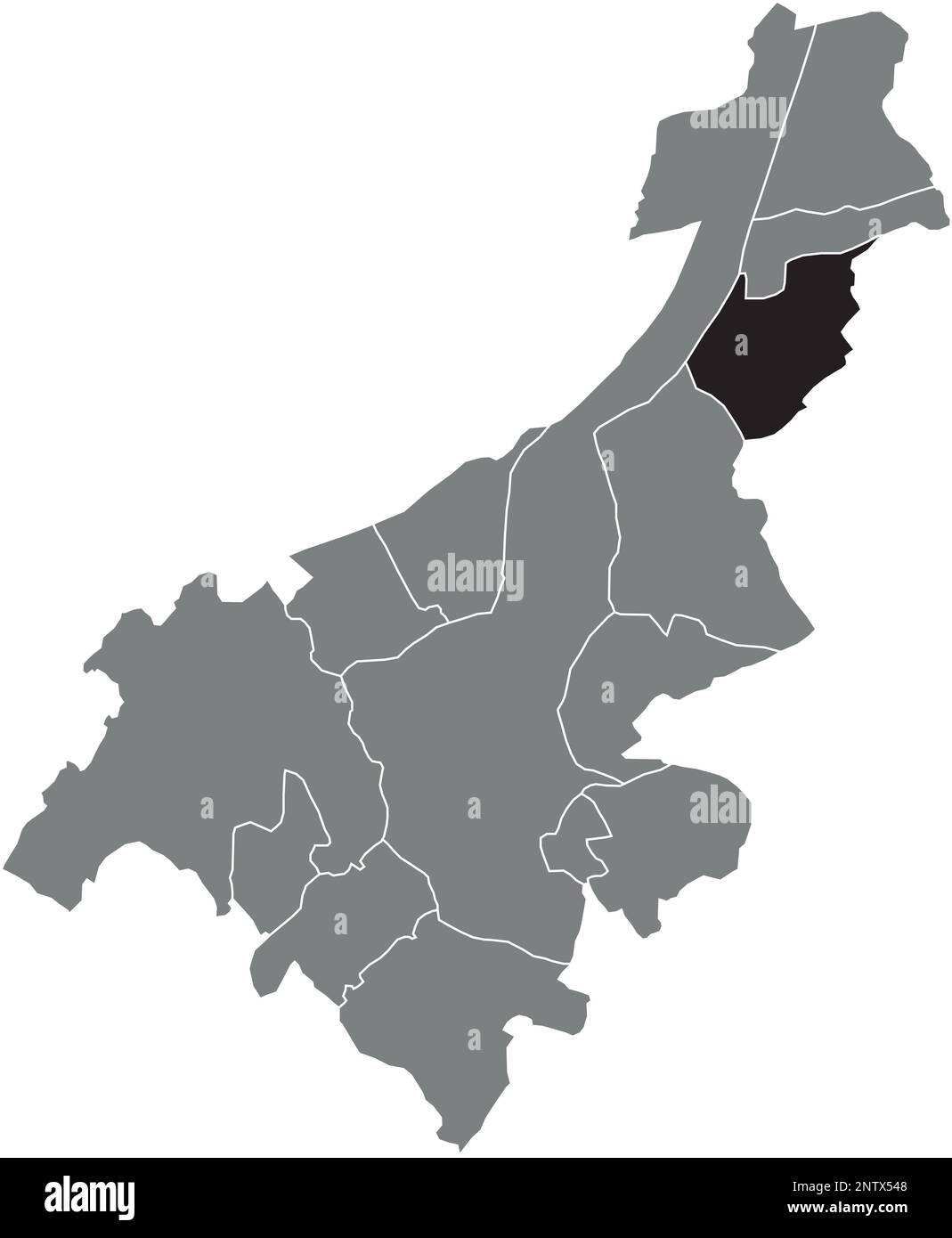 Mappa di gand Immagini Vettoriali Stock - Alamy