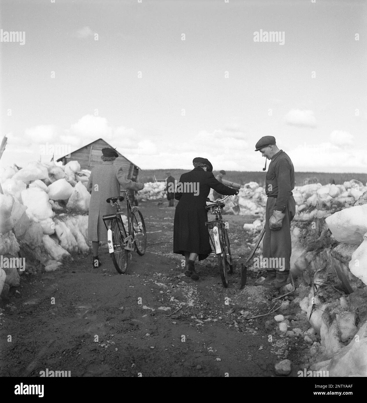 Disastro naturale negli anni '1940s. All'inizio dell'estate 20-23 ...