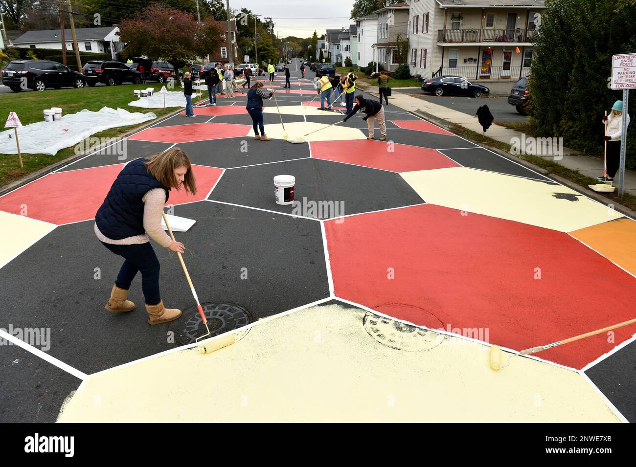 In this Oct. 26, 2018 photo, Emily Hultquist, left, foreground ...