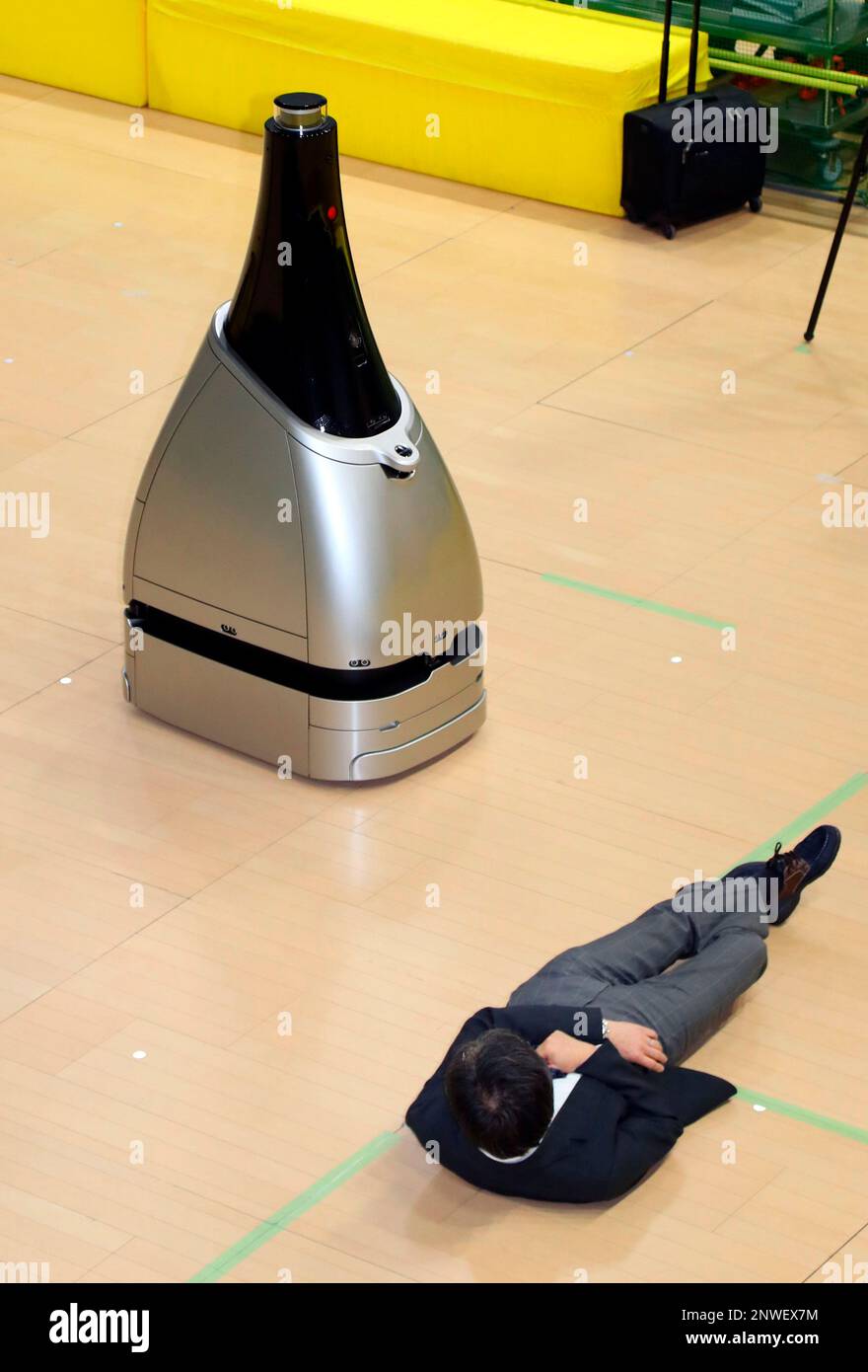 A newly developed security robot called Perseusbot shows its ability to ...