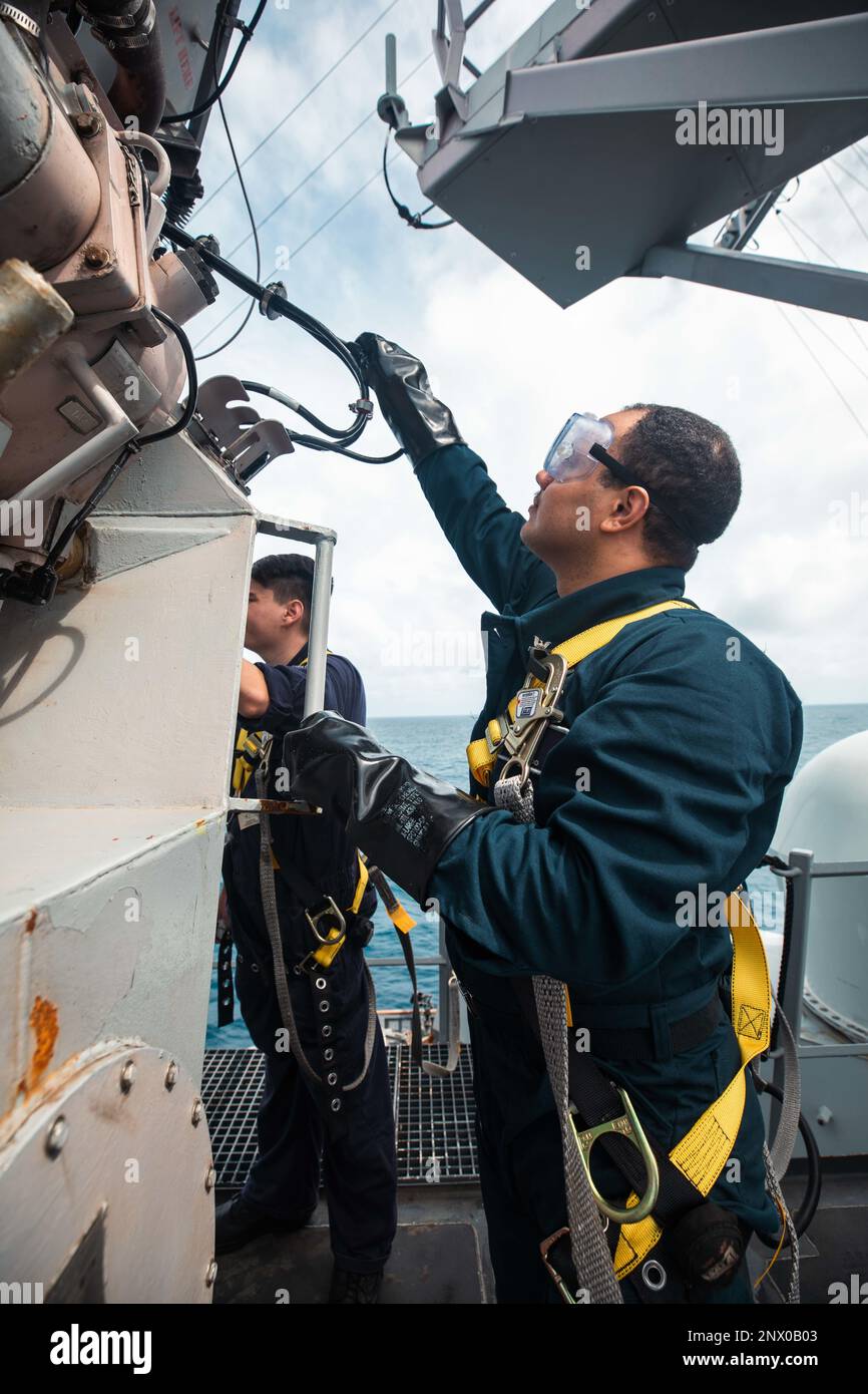 230120-N-XX566-1008 SOUTH CHINA SEA (20 GENNAIO 2022) USA Navy Fire ...