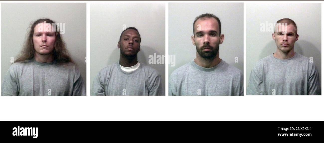 These undated file photos provided by the Pasquotank County Sheriff’s ...