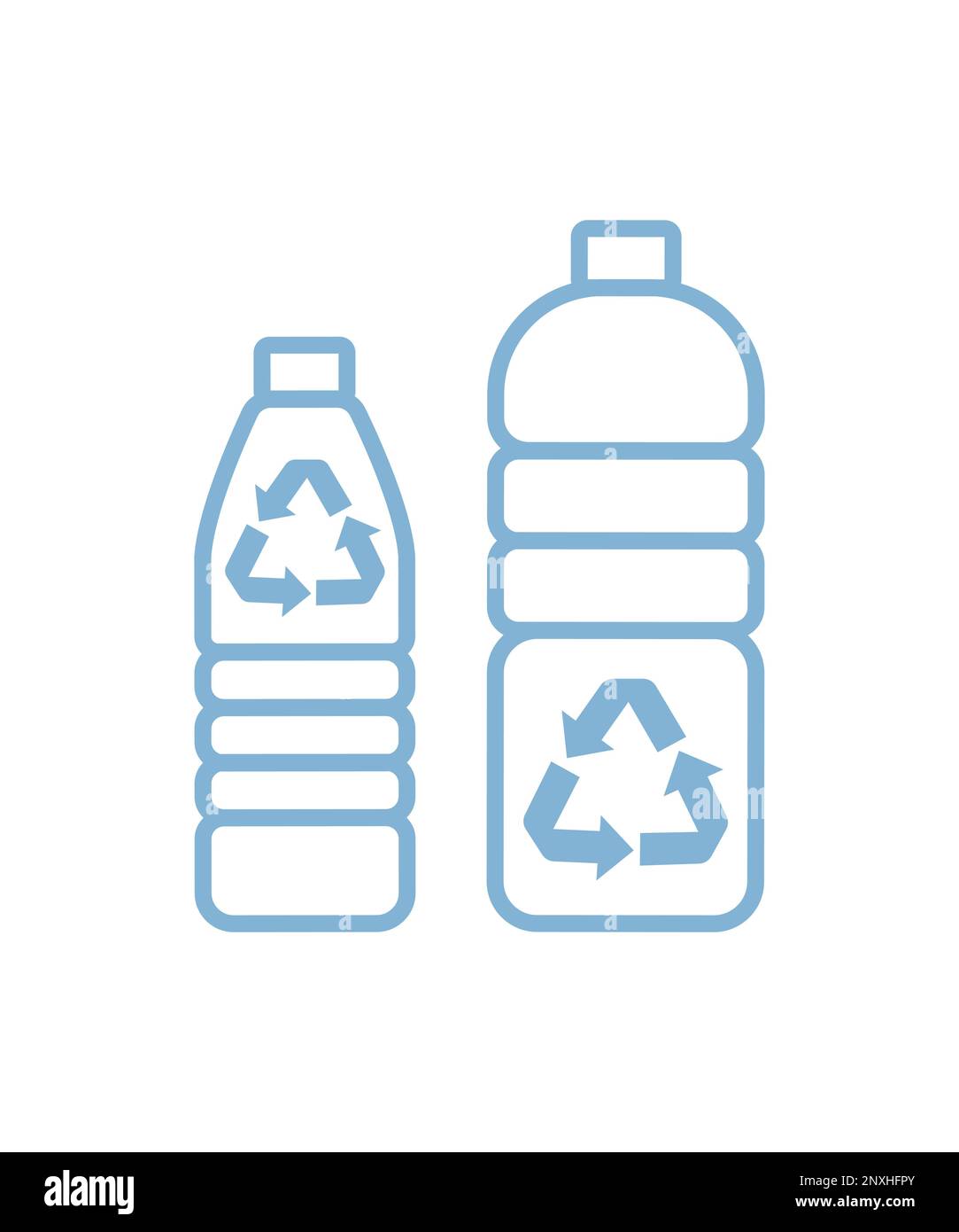 Riutilizzare le bottiglie di plastica Immagini Vettoriali Stock - Alamy