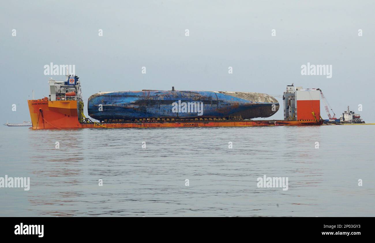 In this March 26, 2017 photo provided by South Korean Ministry of ...