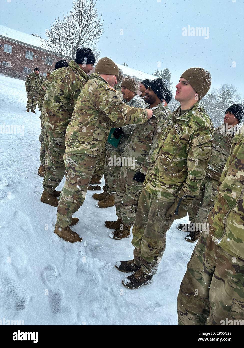 Lt. Col. Russell Lemler, comandante del battaglione, E il comando Sgt ...