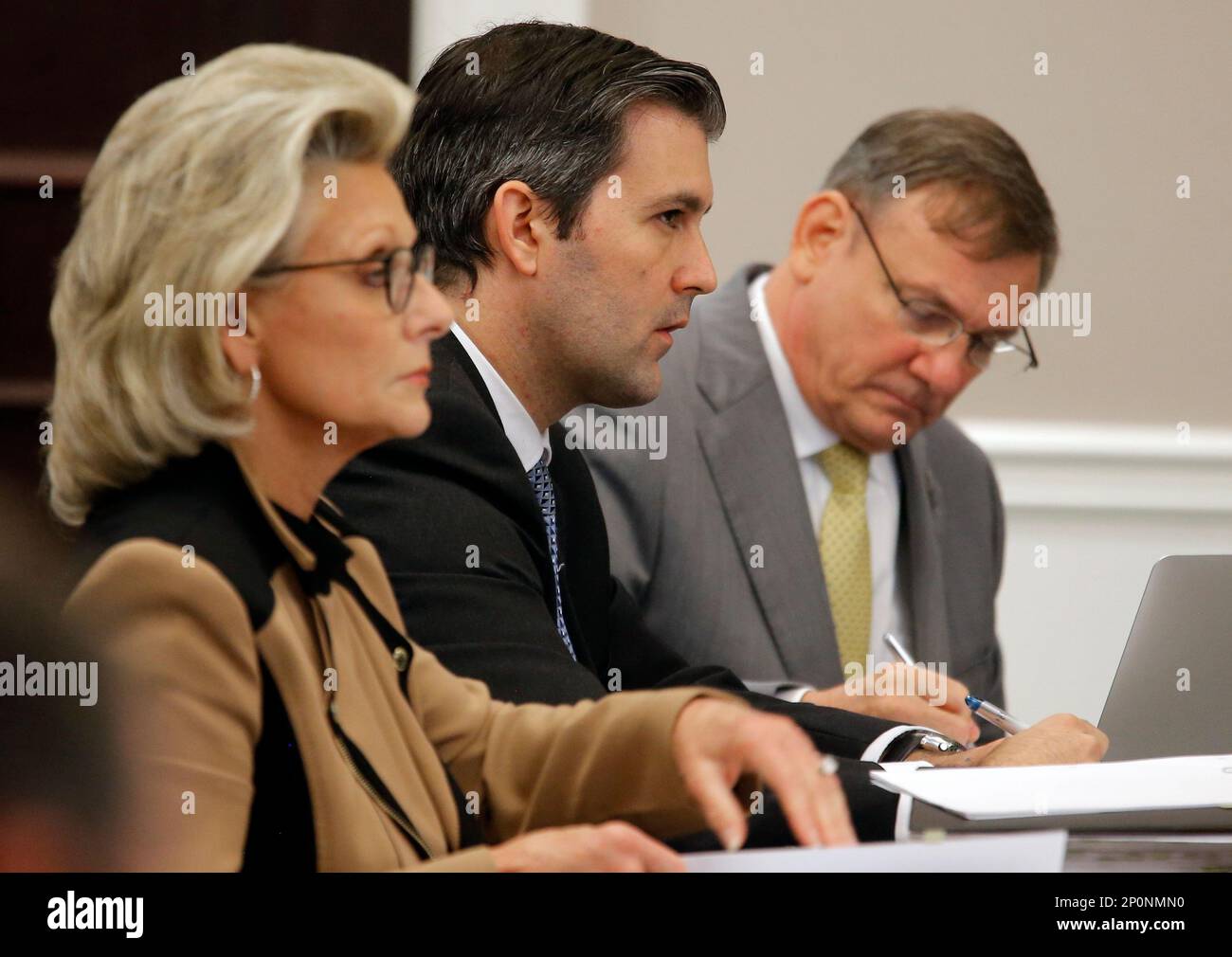 Former North Charleston Police Officer Michael Slager, second from ...