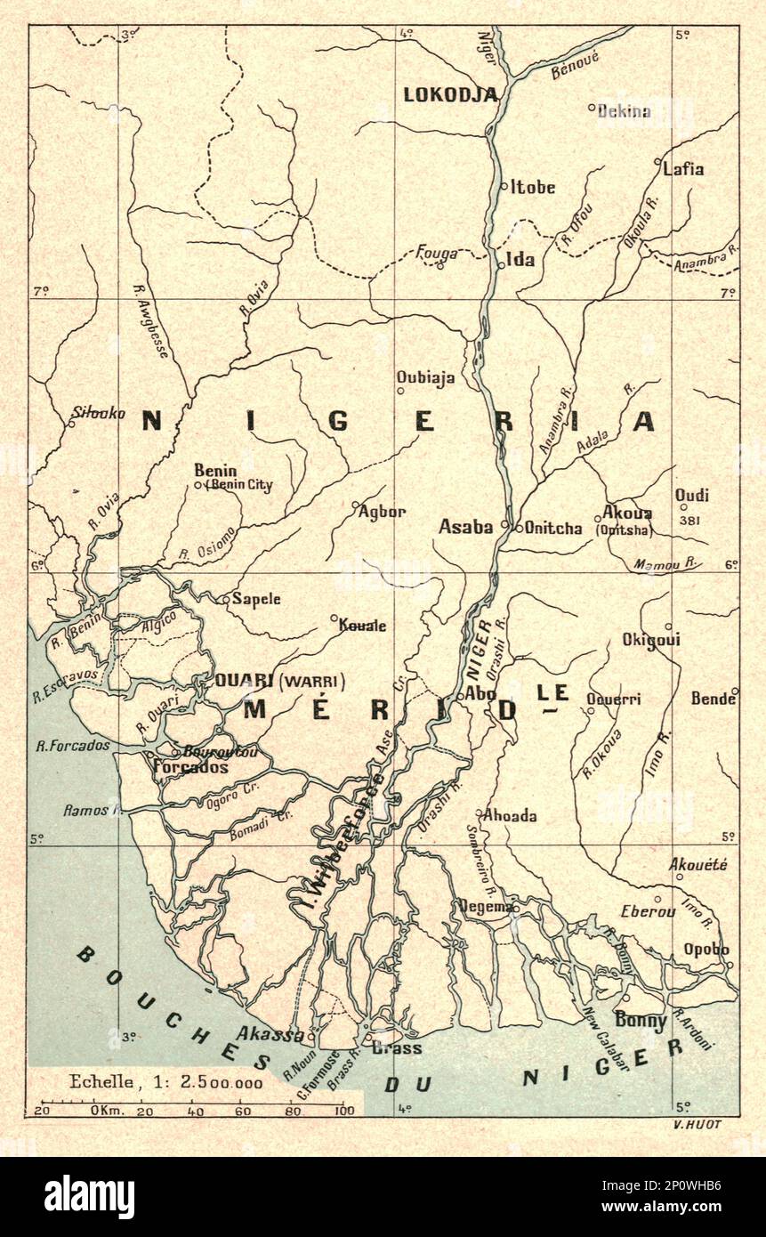Delta del niger mappa immagini e fotografie stock ad alta risoluzione ...