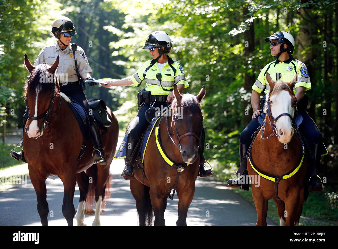 Officer Stacy Soldato, center, of the Berkshire County Sheriff's ...