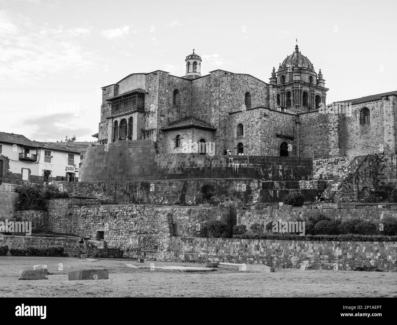 Coricancha inca temple Foto e Immagini Stock in Bianco e Nero - Alamy