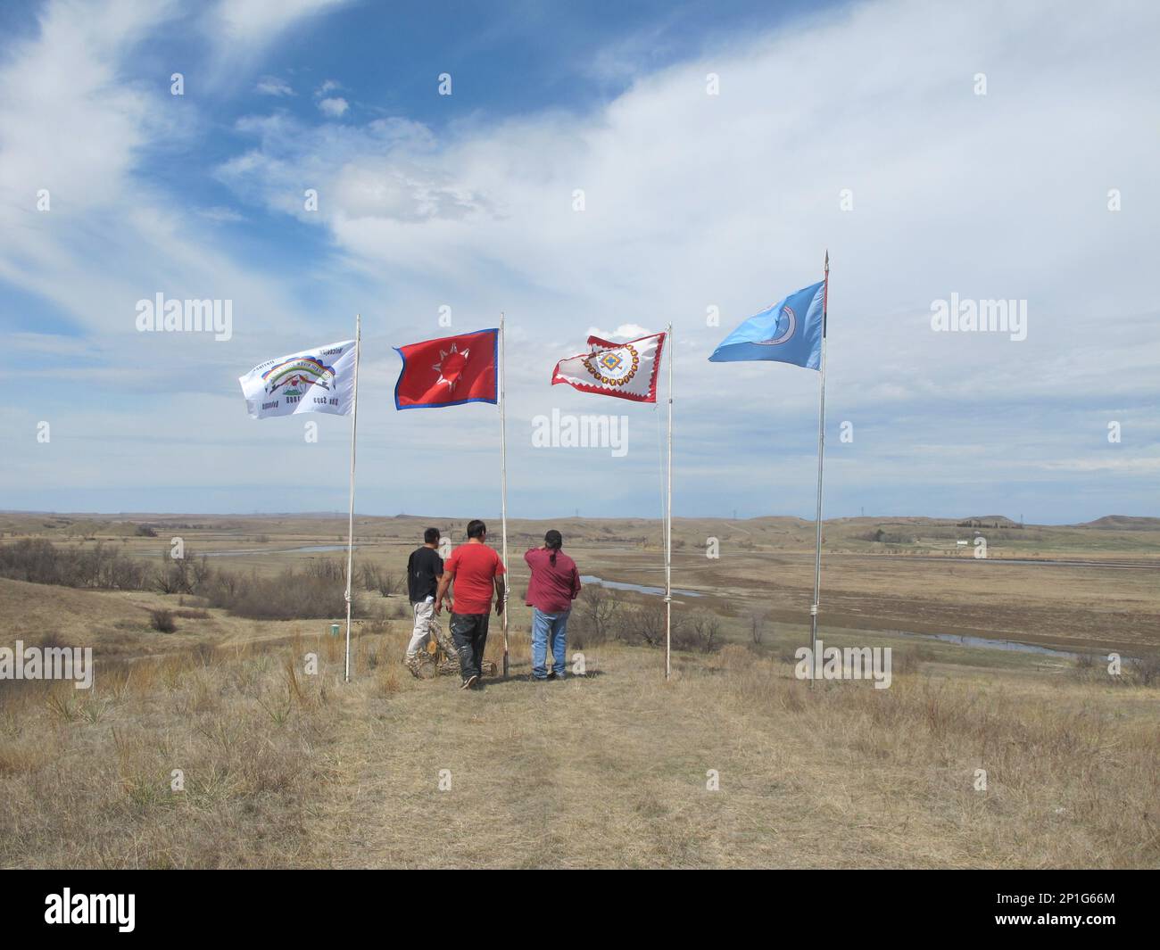 Mikal White Mountain, left, Hoksila White Mountain, center, and Eddie ...