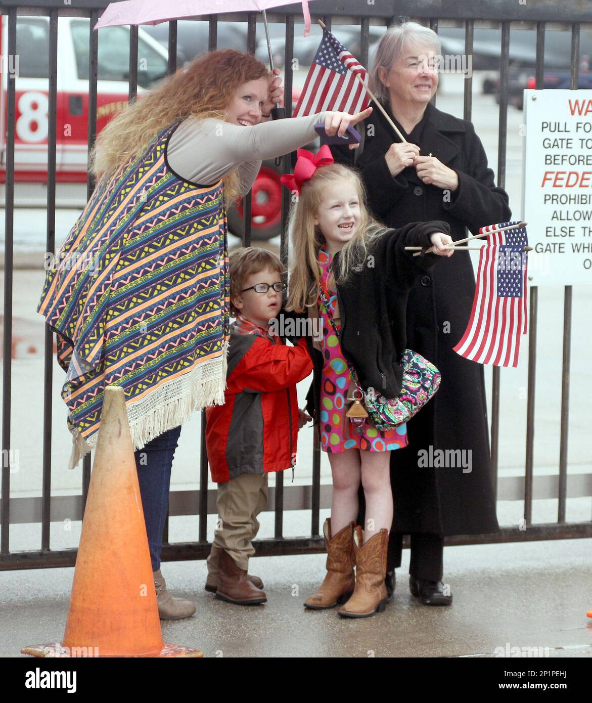 Kara Skinner, left, her children, Jon Alex Skinner and Lauren Skinner ...