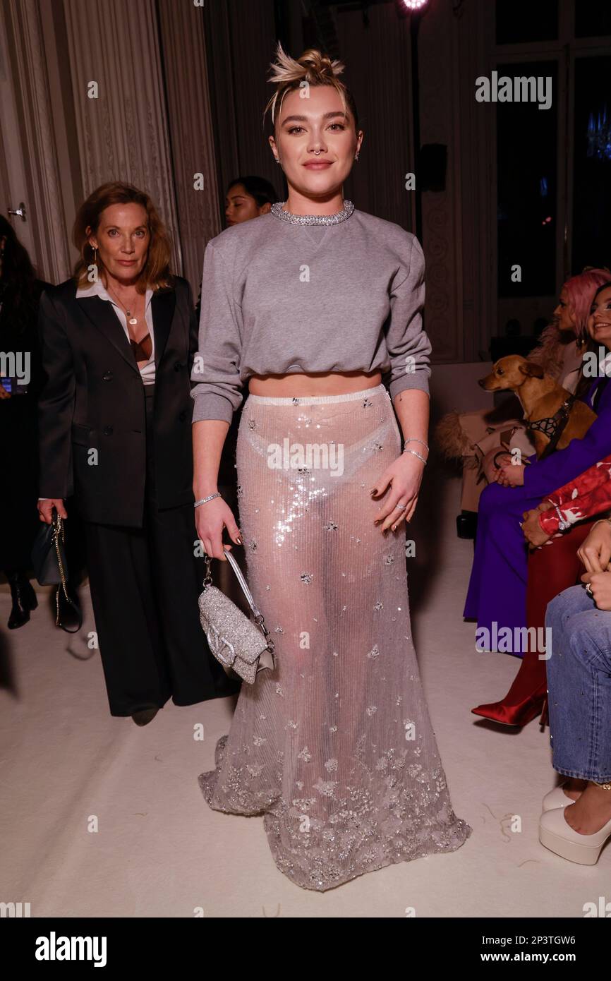 Florence Pugh attends the Valentino Fall/Winter 2023-2024 ready-to-wear ...