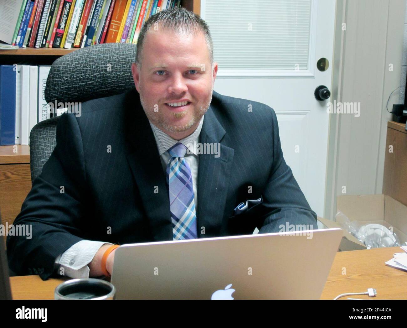 This Sept. 29, 2014 photo shows Brent Breckner, the new principal at ...