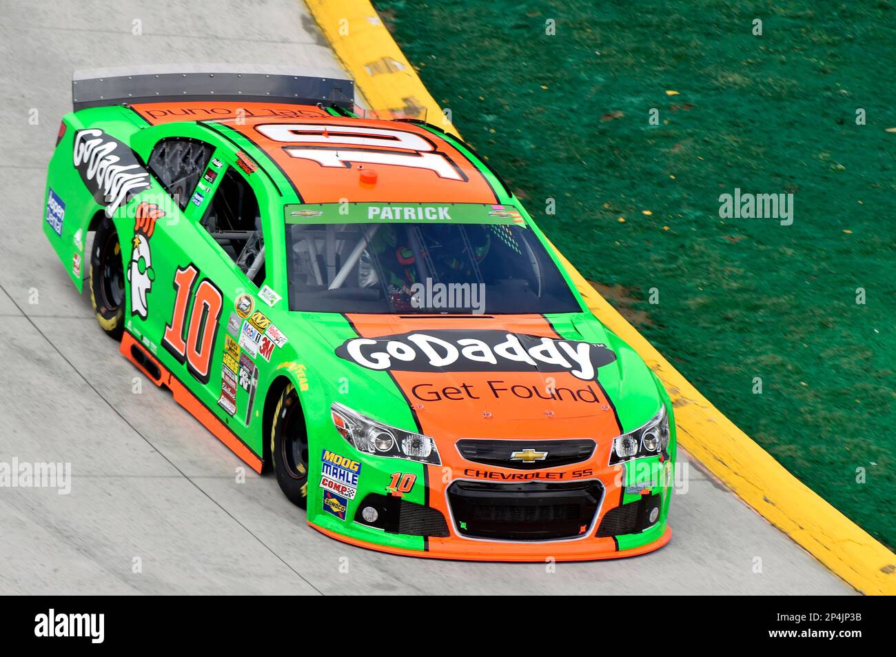 Danica Patrick (10) during the NASCAR Sprint Cup Series STP 500 race at ...