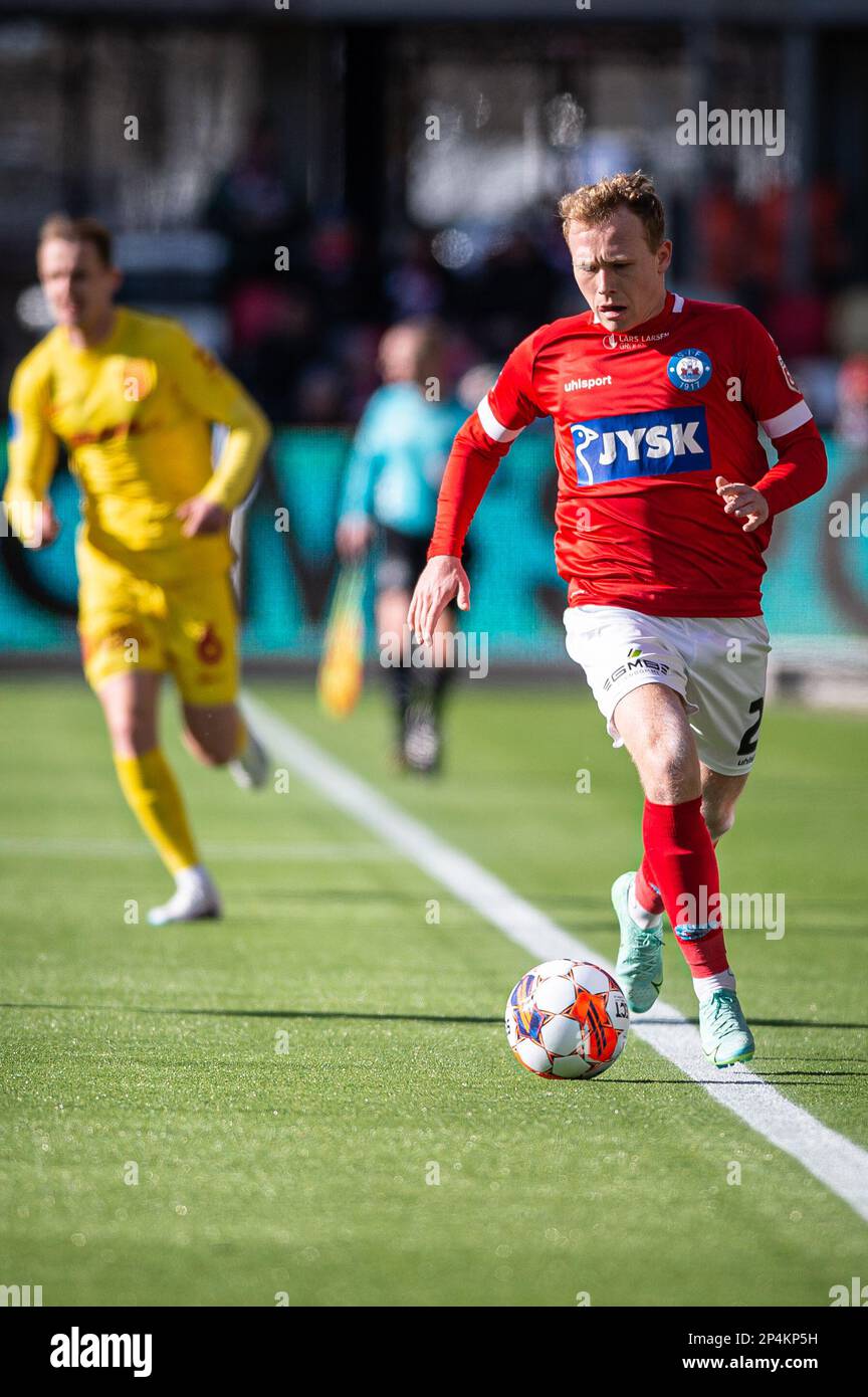 Silkeborg, Danimarca. 05th marzo 2023. Anders Klynge (21) di Silkeborg ...