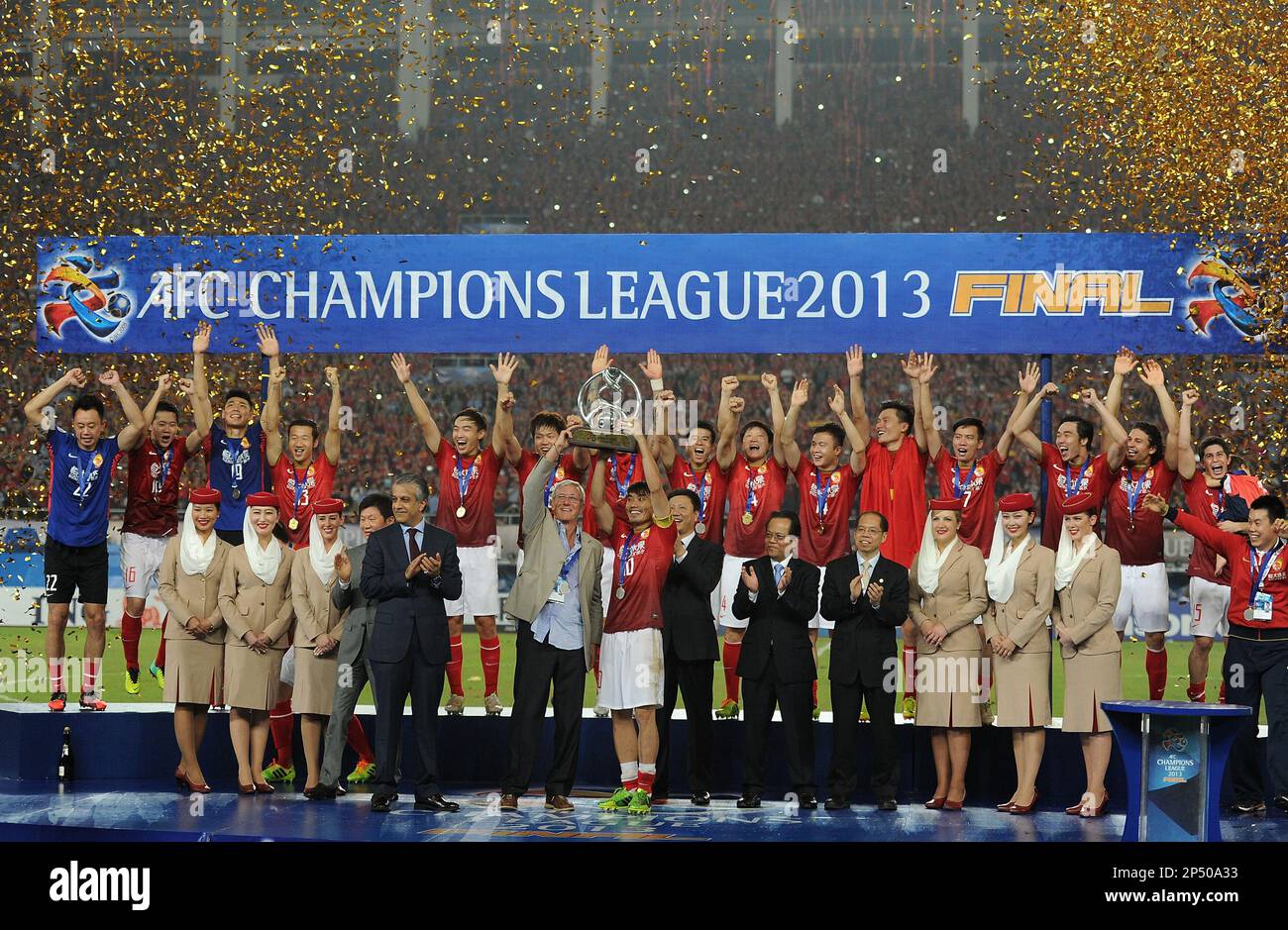 Guangzhou Evergrande's World Cup-winning coach Marcello Lippi and ...