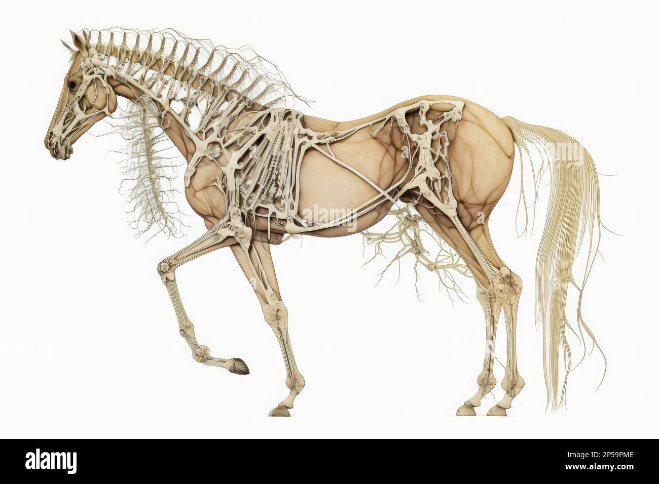 Anatomia del cavallo Immagini senza sfondo e Foto Stock ritagliate ...