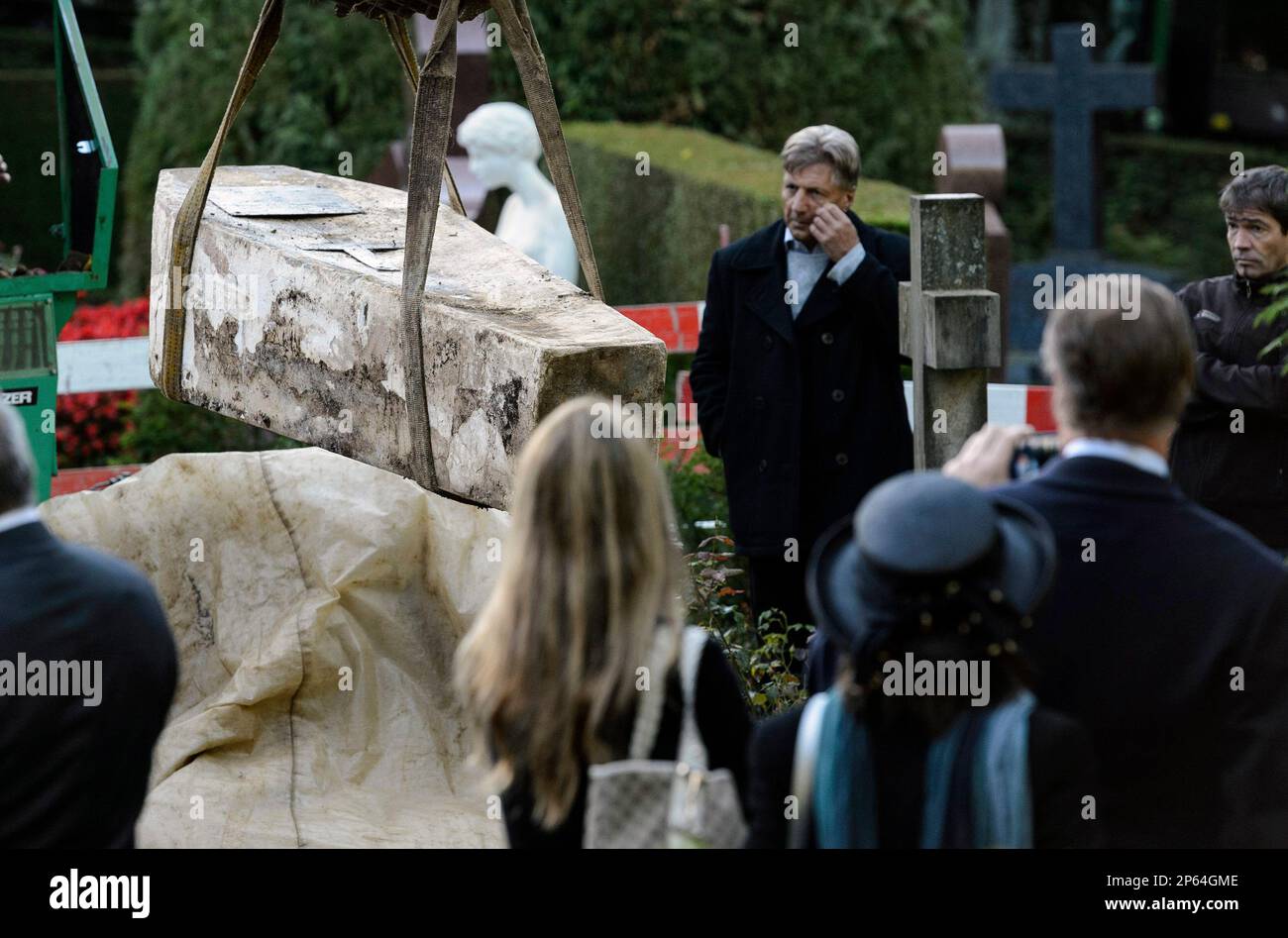 The coffin of Prince Nicholas Karadjordjevic (1928-1954) of Yugoslavia ...