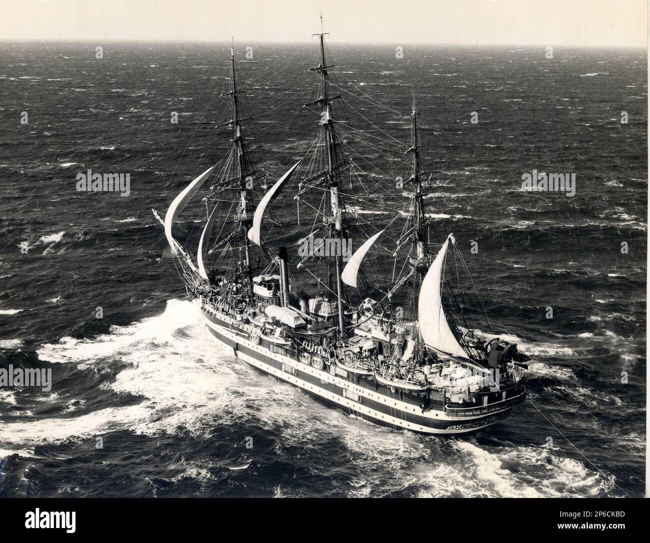 1940 ca, ITALIA : il Traing Ship AMERIGO VESPUCCI . MARINA - MARINA ...
