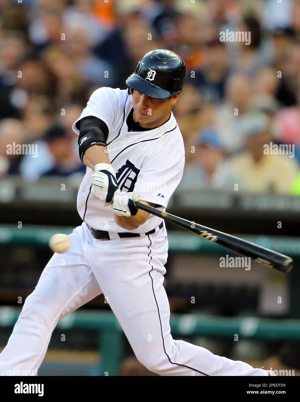 Detroit Tigers left fielder Andy Dirks (12) swings during the MLB ...