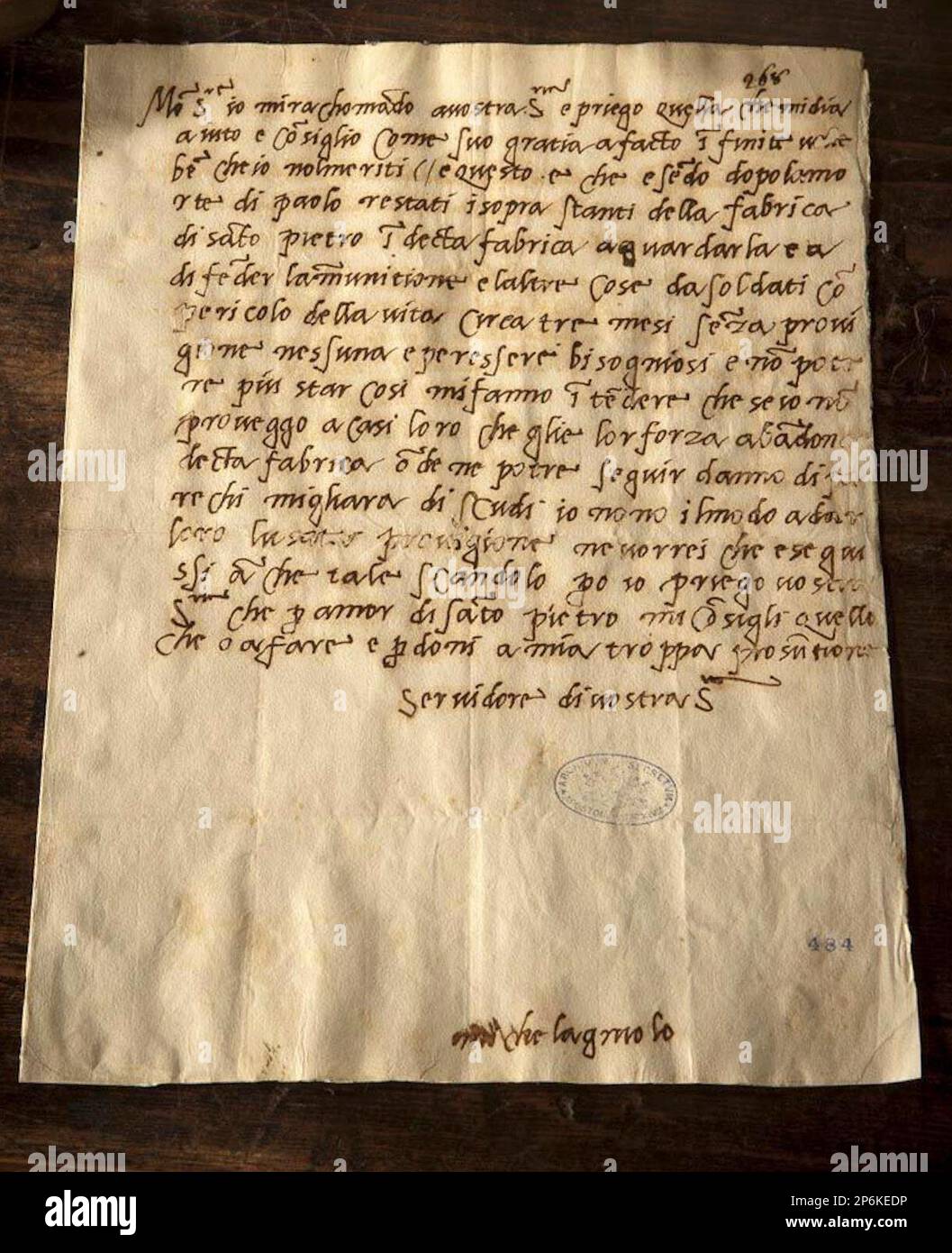 This picture publicly distributed by the Vatican Secret Archives on ...