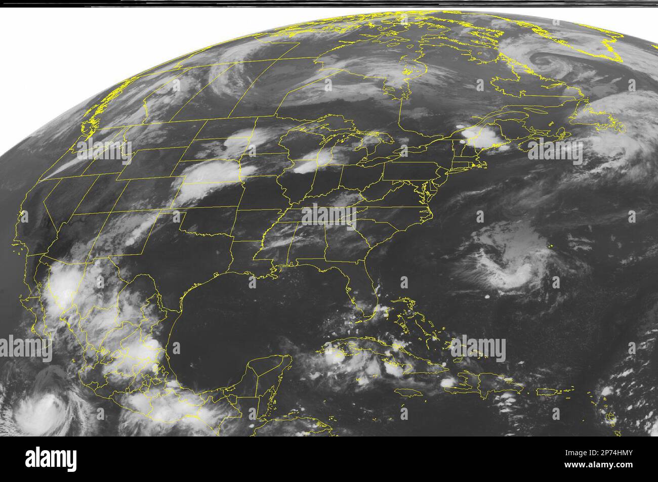 This NOAA satellite image taken Friday, July 22, 2011 at 1:45 a.m. EDT ...